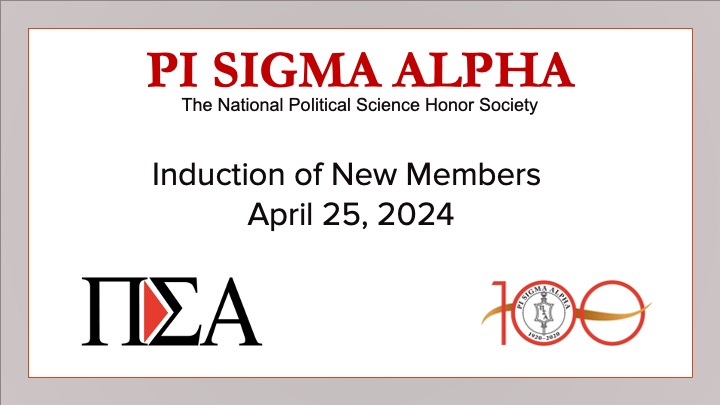 Inductions – Pi Sigma Alpha